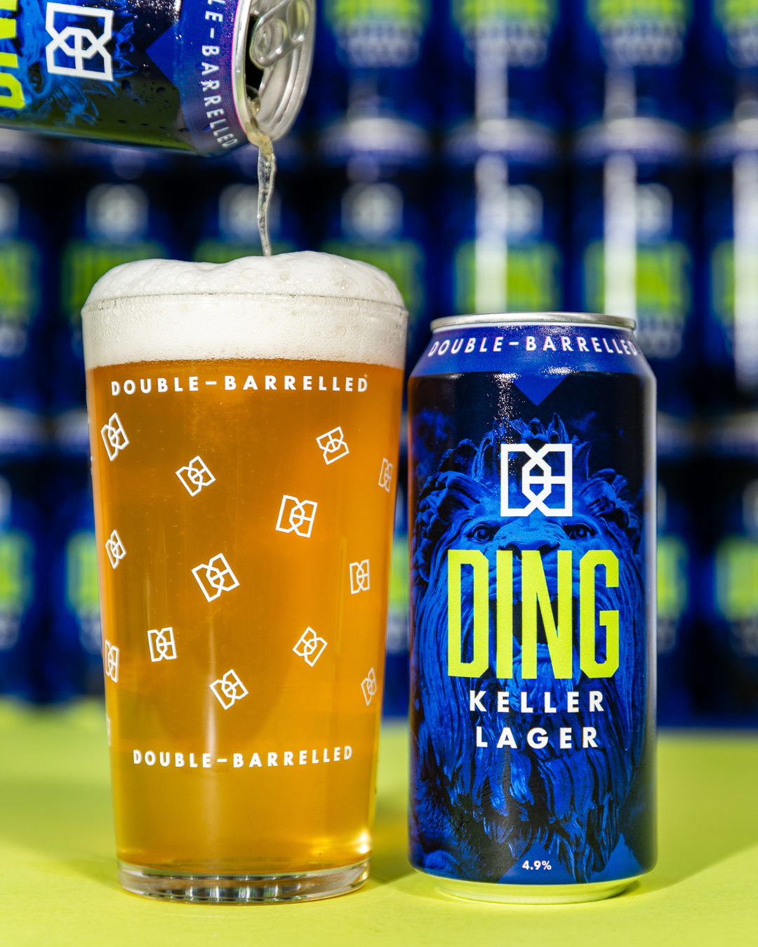 Ding 4.9% Keller Lager | Double-Barrelled Brewery